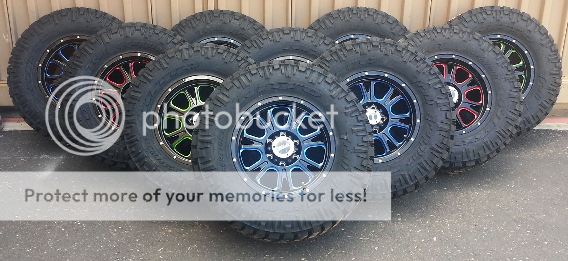 Colored Vision Fury Wheels; Red, Green & Blue | Chevy Colorado & GMC Canyon