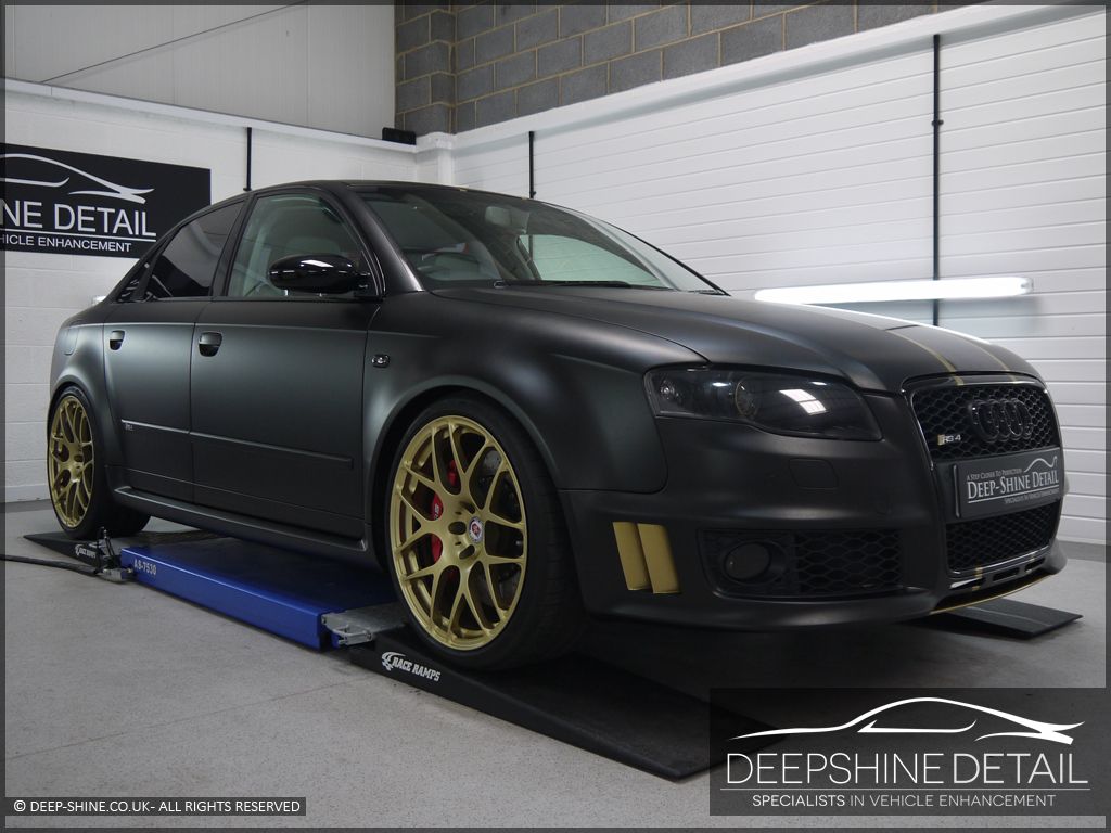 Deep-Shine Detail - Audi RS4 Matt Black Wrap - Lincolnshire Wrapping ...
