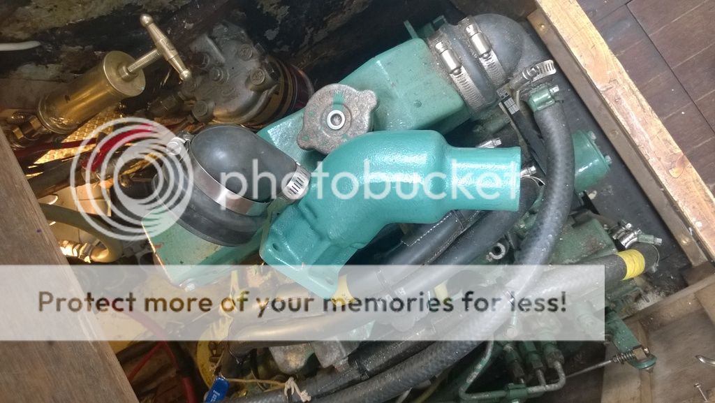 MD2030 changing an exhaust elbow. | YBW Forum